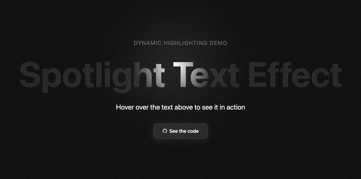Creating a Spotlight Text Effect with CSS and JavaScript