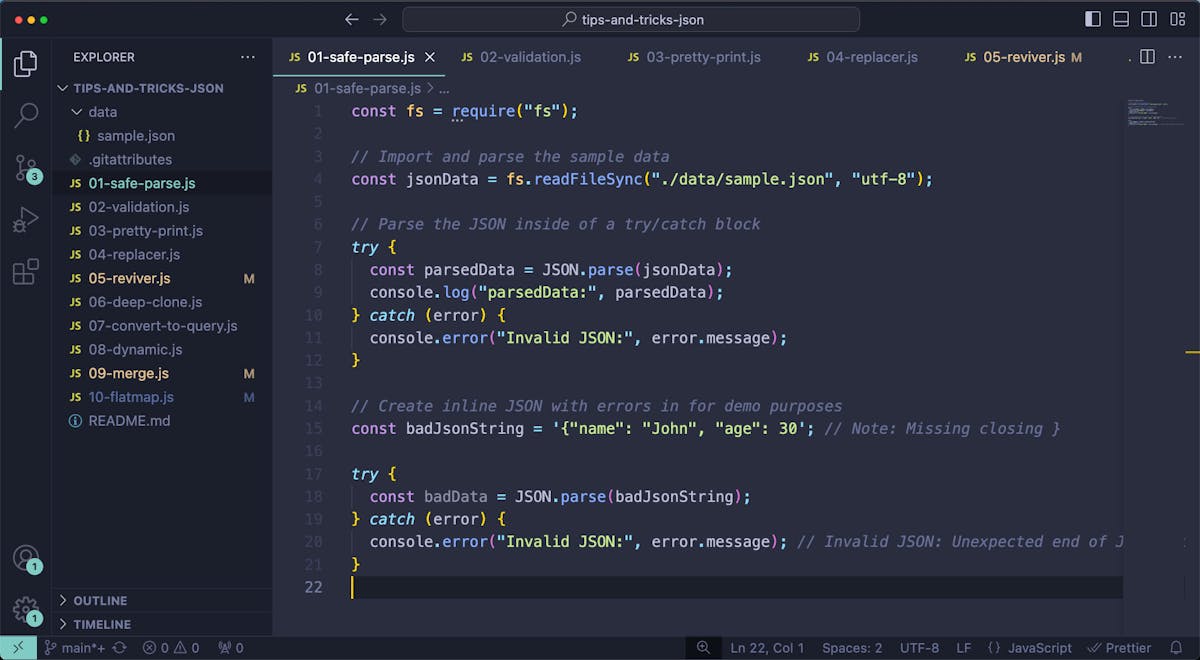 Tips and Tricks: Working with JSON